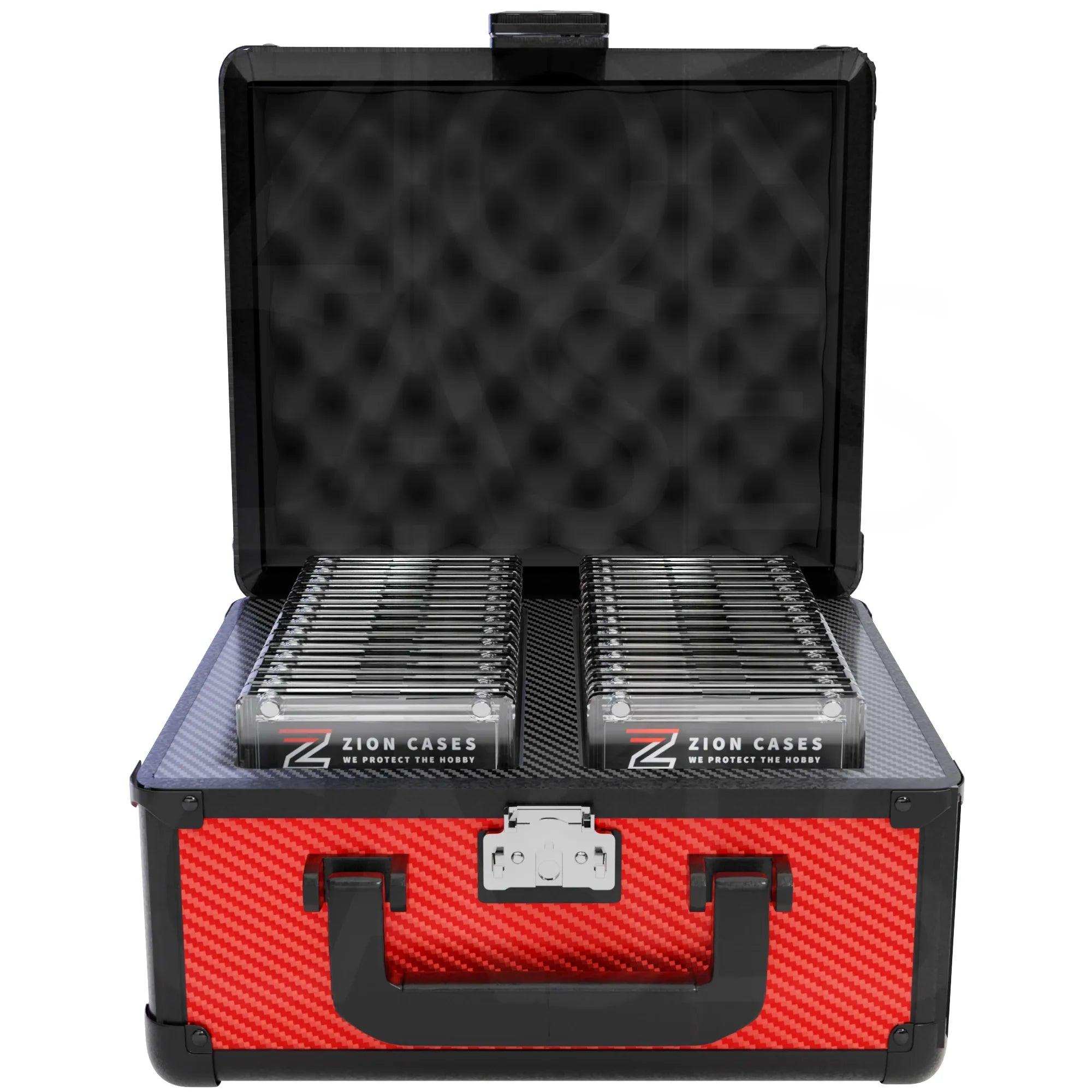 Slab Case 2 Row Carbon Fiber Red | Rare Candy
